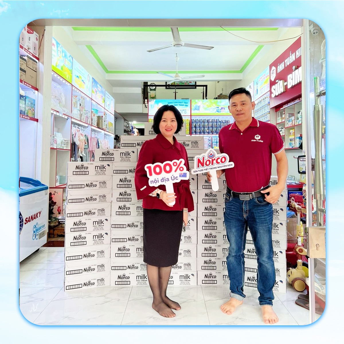 Nhà phân phối Ánh Tuấn chính thức trở nhà NPP Sữa tươi nguyên kem tiệt ...