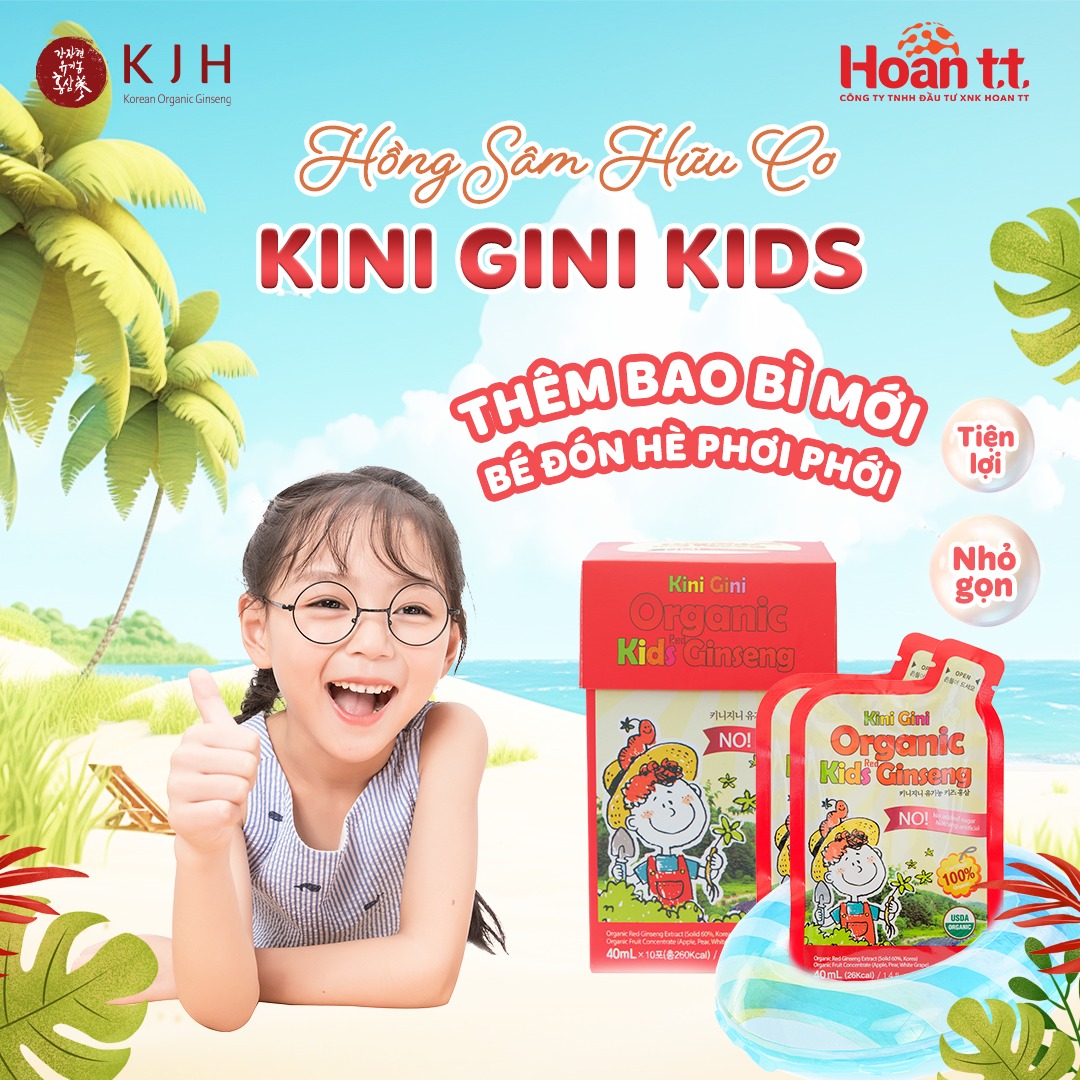 HỒNG SÂM KINI GINI KIDS BỔ SUNG THÊM PHIÊN BẢN BAO BÌ MỚI TIỆN LỢI ...